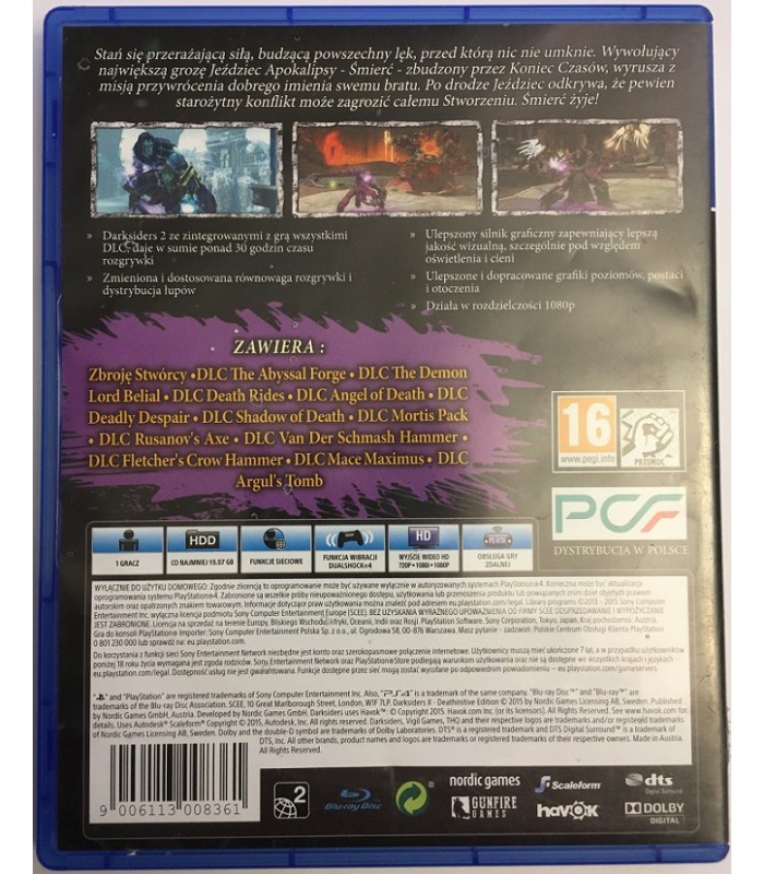 Darksiders II 2 Deathinitive Edition PS4 PS5 PL